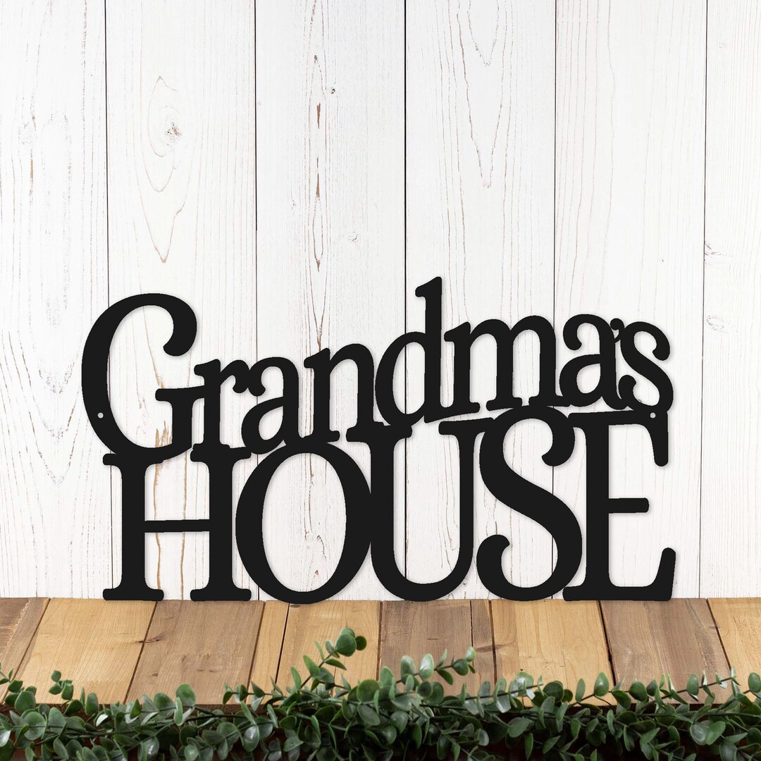 Grandma's House Metal Sign, Metal Wall Decor, Grandmother Gift, Metal ...