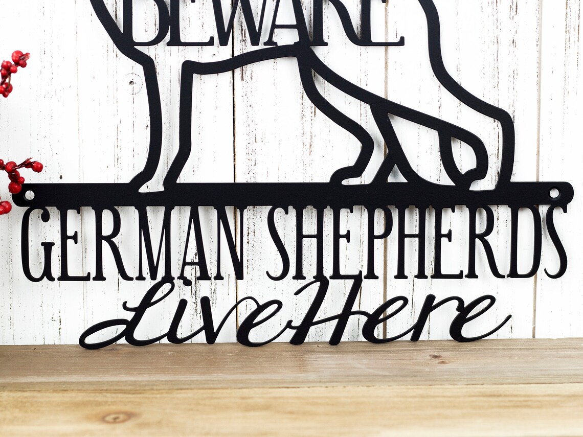German Shepherd Sign Metal Wall Art Dog Lover Gift Dog - Etsy