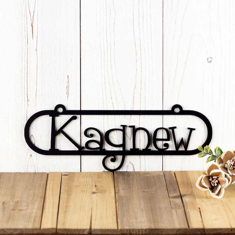 Metal Name Sign - Etsy