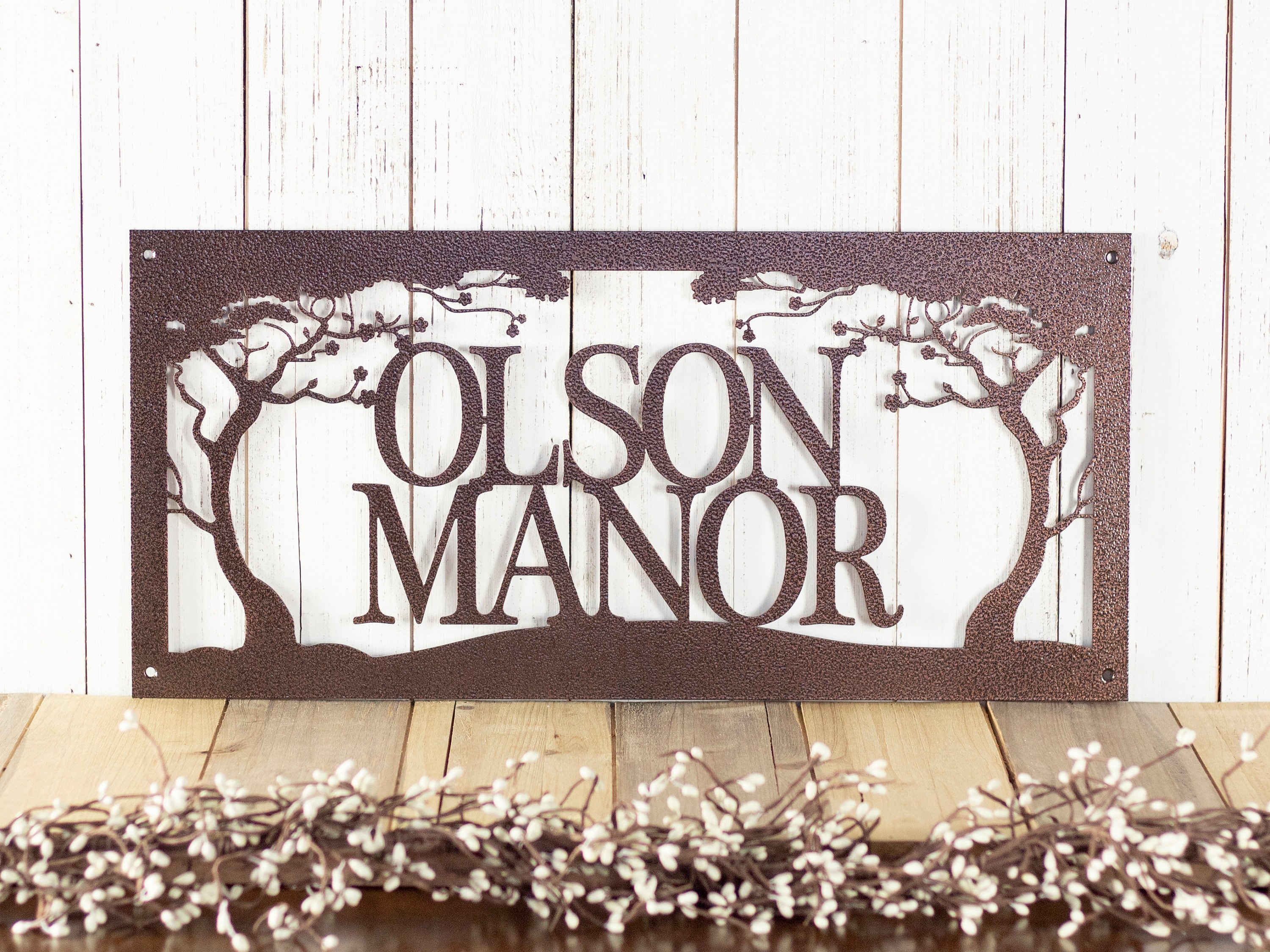Laser Cut Name Sign Custom Family Name Sign Custom Metal Wall Art
