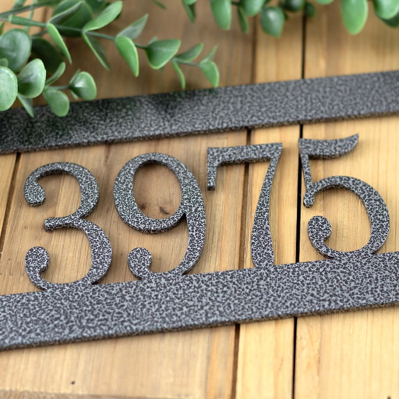 Personalized Metal Address Plaque, Outdoor Hanging House Number, Custom ...