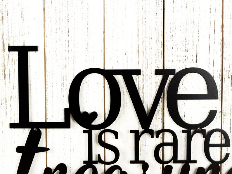 Metal Love Sign Love Quote Metal Wall Art Inspirational - Etsy
