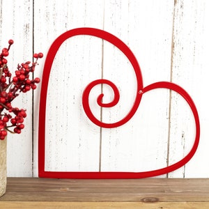 Heart Metal Wall Art Valentines Metal Sign Metal Wall - Etsy