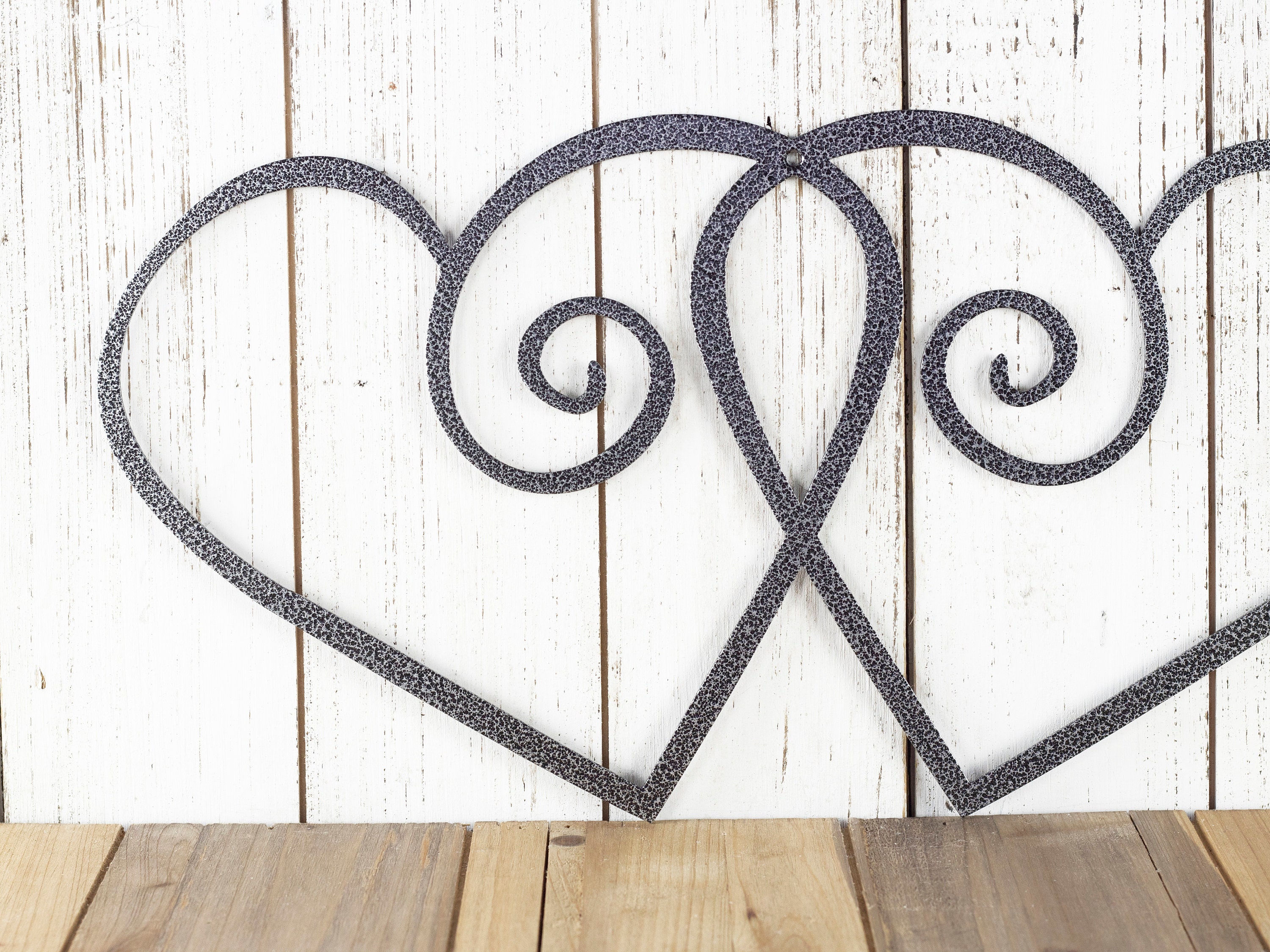 Heart Metal Wall Art Metal Sign Valentines Hearts Metal | Etsy