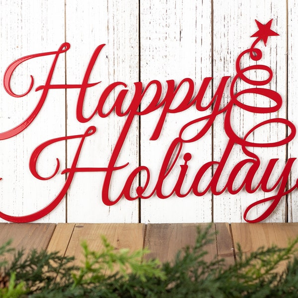 Happy Holidays Sign - Etsy