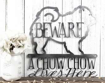 Chow Dog Metal Art - Etsy