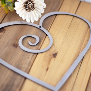 Heart Metal Wall Art, Wedding Decor, Valentines Gift, Love Wall Art ...