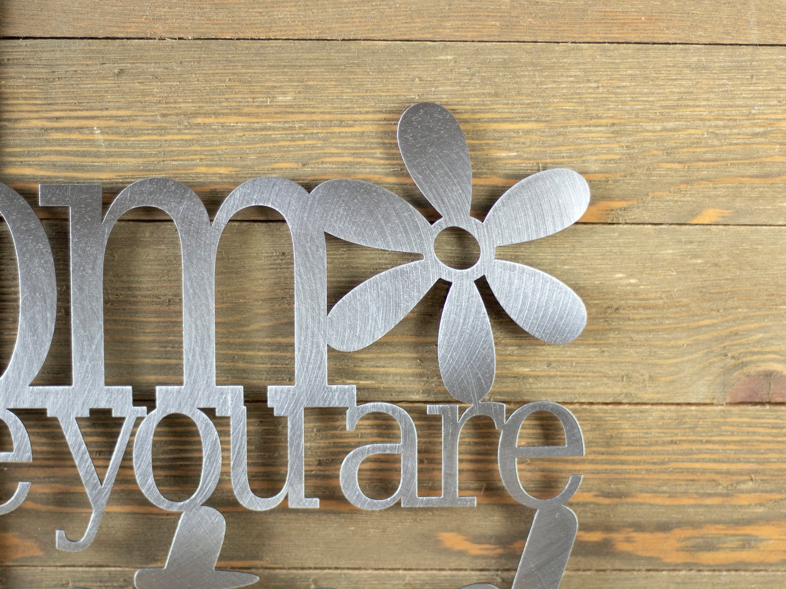 Bloom Where You Are Planted Metal Sign Garden Decor Garden | Etsy