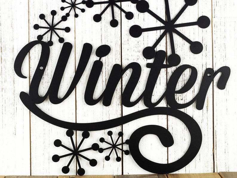 Winter Metal Sign Seasonal Decor Outdoor Sign Door Sign - Etsy