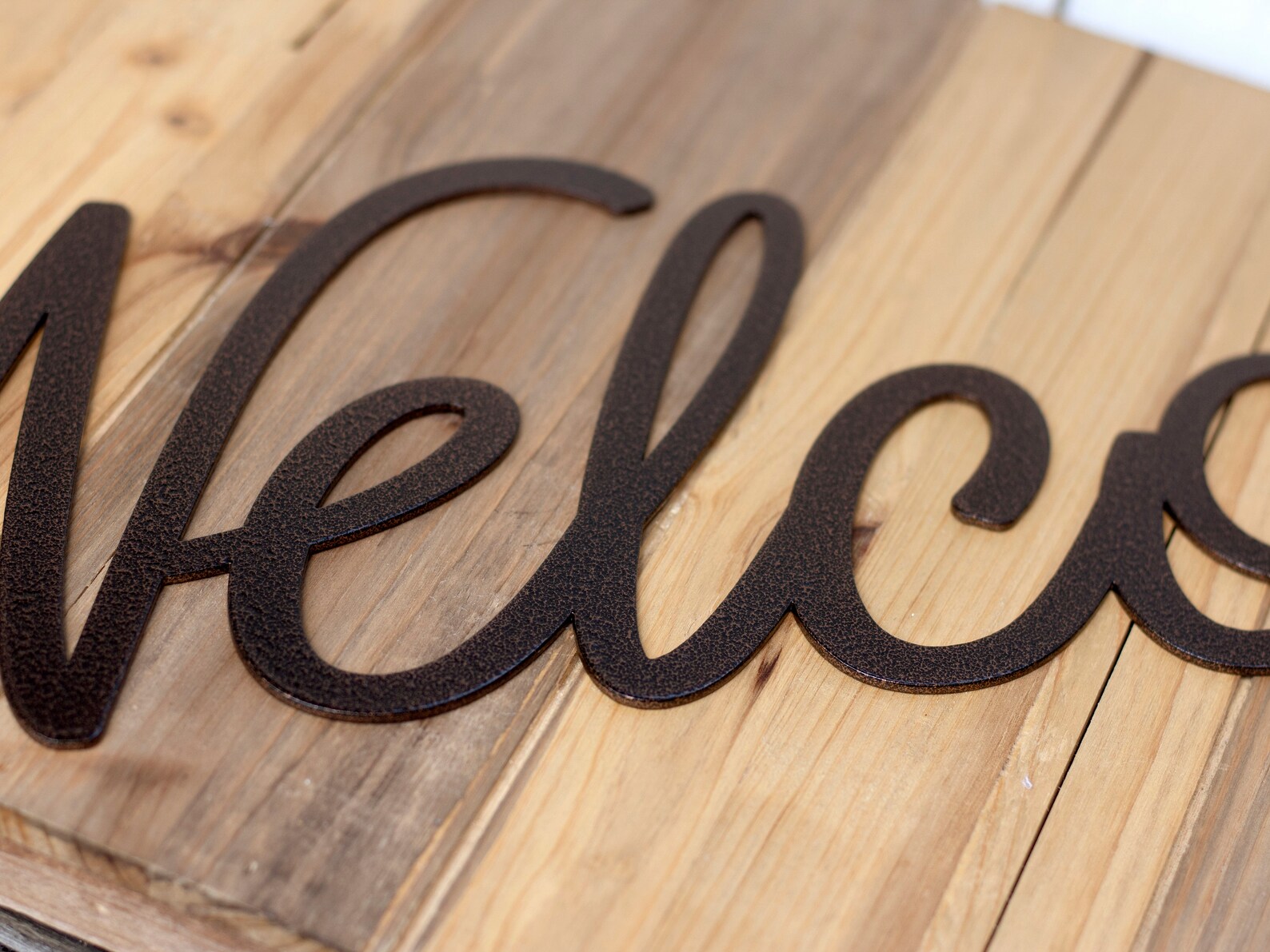 Horizontal Welcome Sign Metal Sign Outdoors Deck Welcome - Etsy