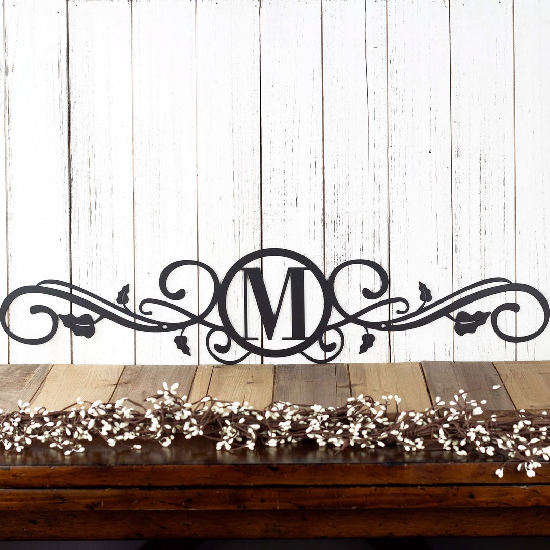 Monogram Metal Sign Custom Sign Monogrammed Sign Wedding - Etsy