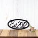 Personalized Hanging Oval Metal House Name Sign and Established Year ...