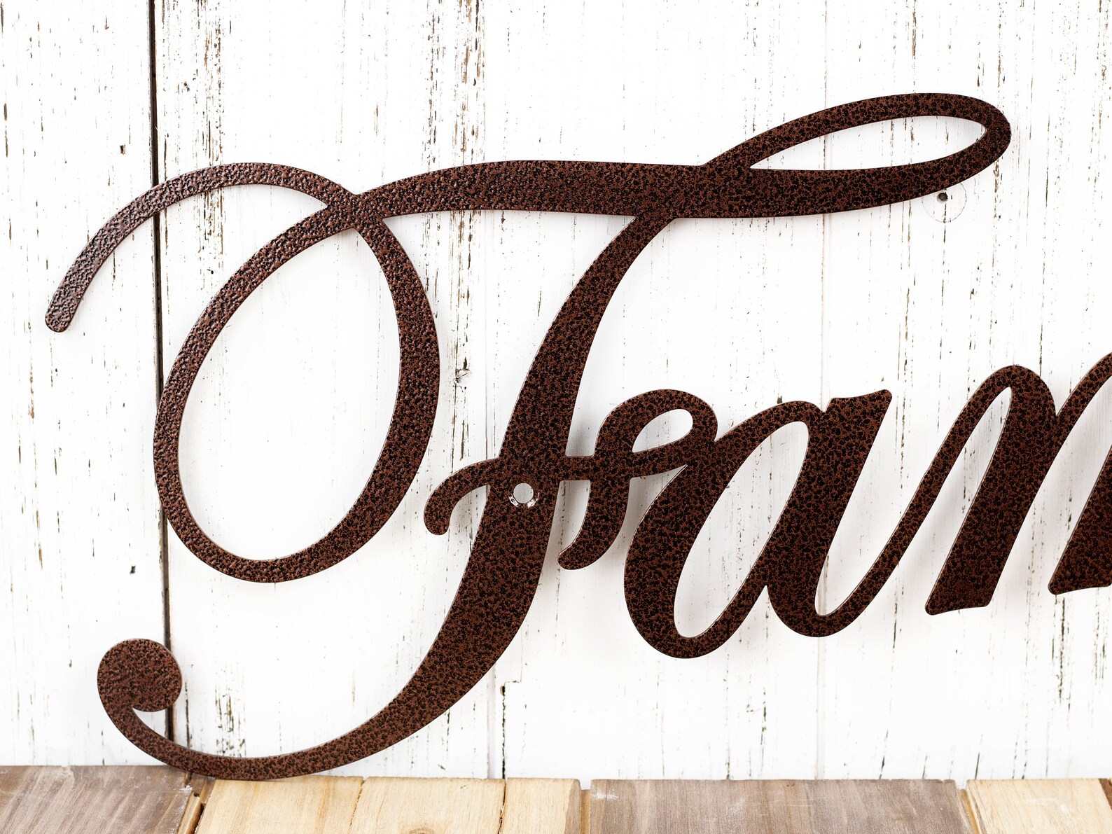 Family Sign Metal Sign Metal Wall Art Wall Hanging Script - Etsy