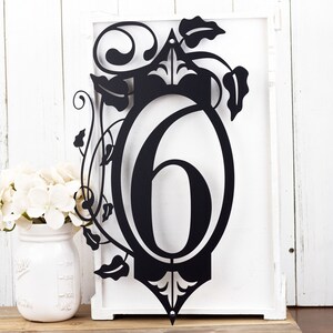Vertical House Number, Metal Sign, Outdoor Sign, Metal Wall Art, Custom ...