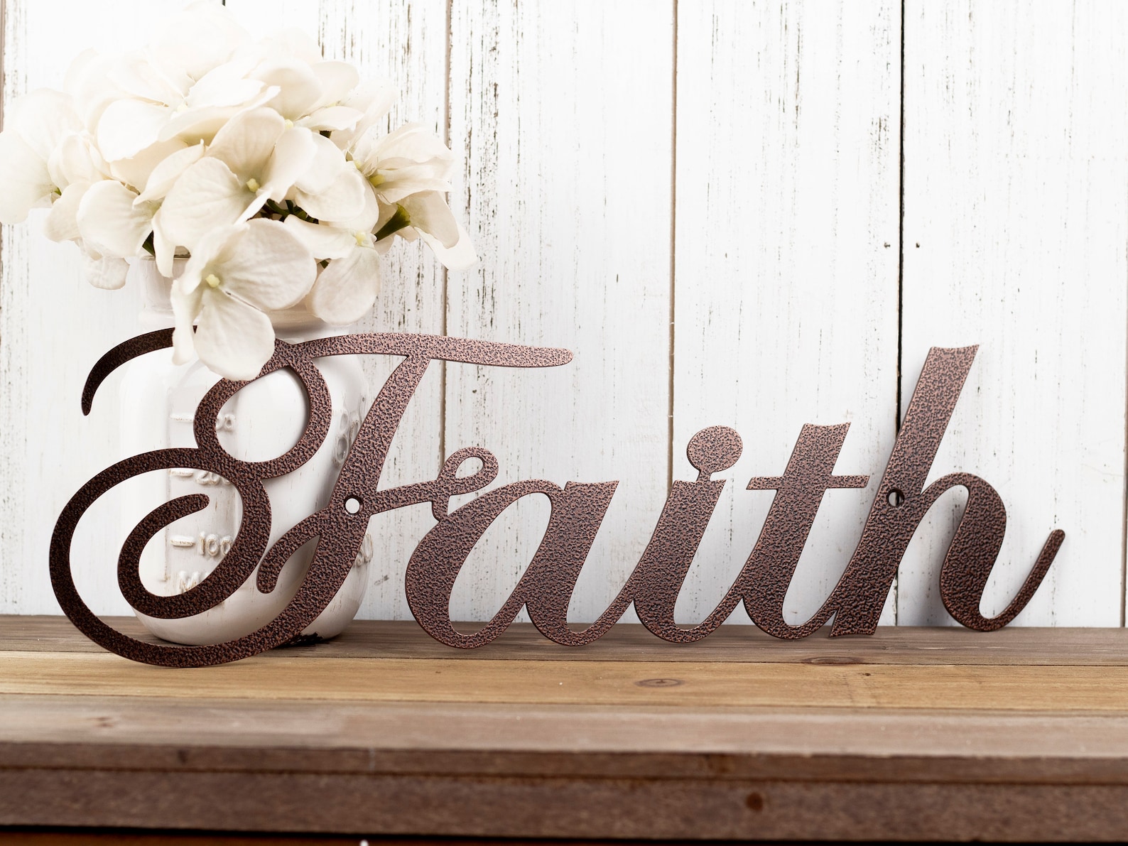 Faith Metal Sign Religious Decor Metal Wall Art Spritual | Etsy