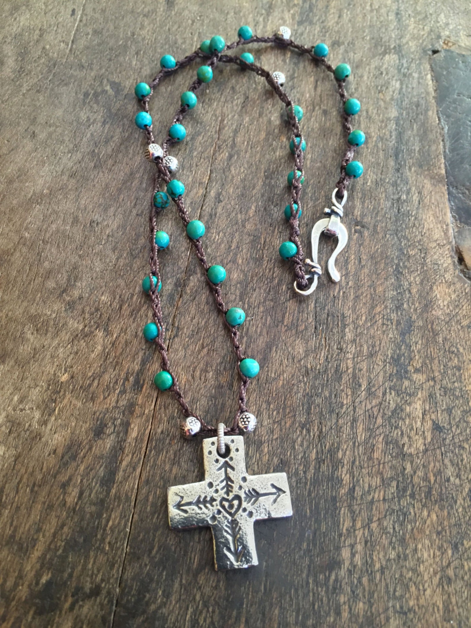 Silver Boho Jewelry Cross Necklace Boho Faith Jewelry Bohemian - Etsy