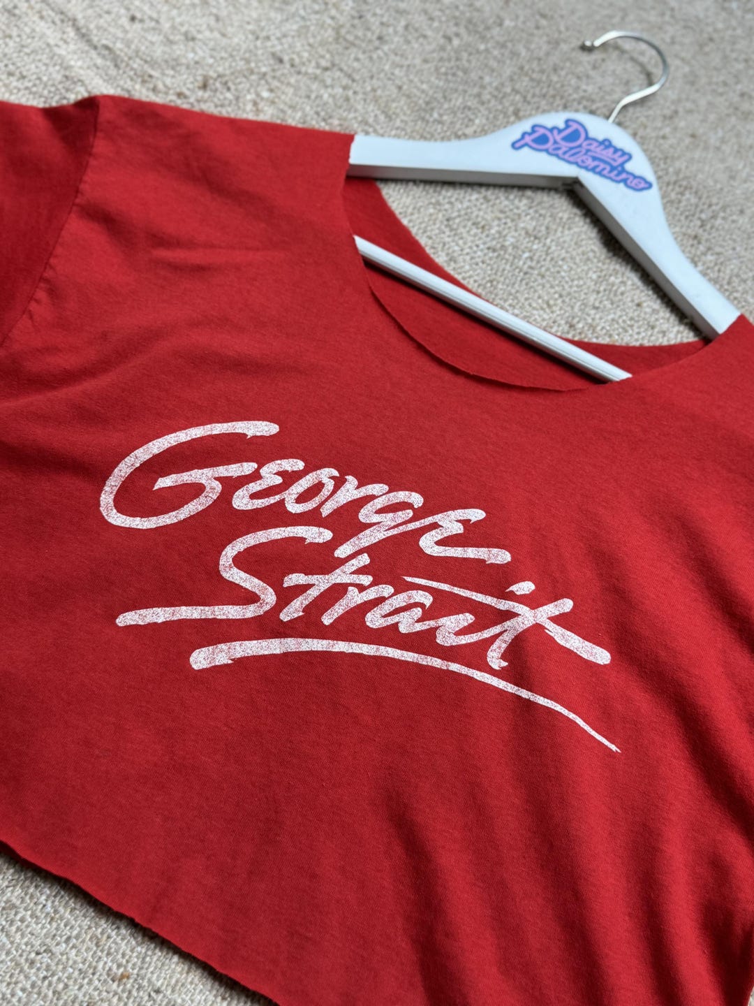1986 George Strait Crop Tee - Etsy