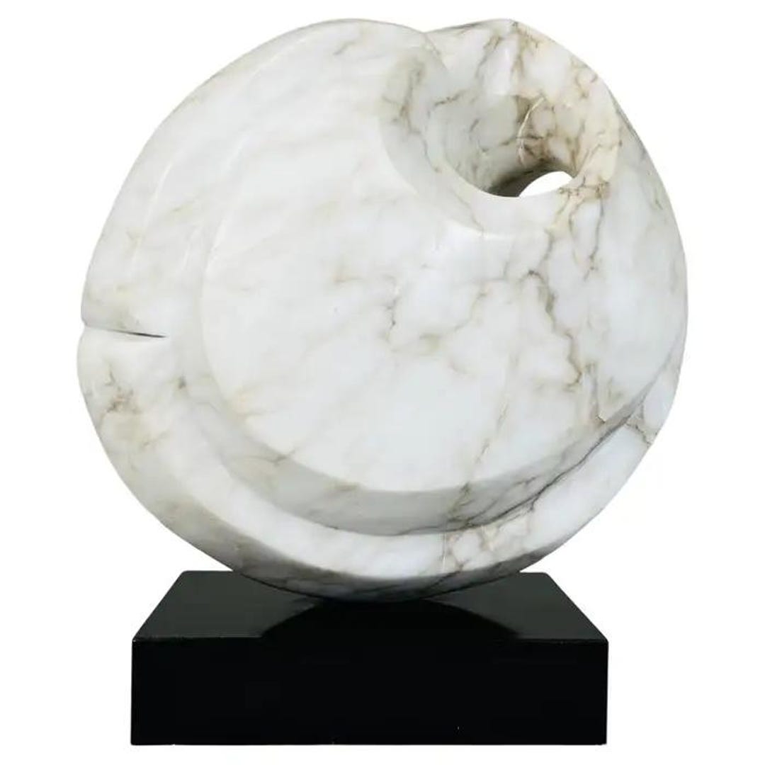 Abstract Alabaster Marble Sculpture After Barbara Hepworth -north ...