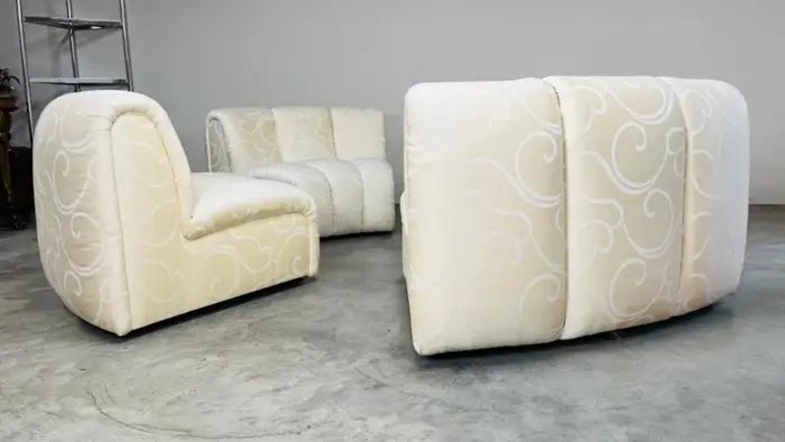Vintage Post-modern Bernhardt Flair Channel 4-piece Modular Sectional ...