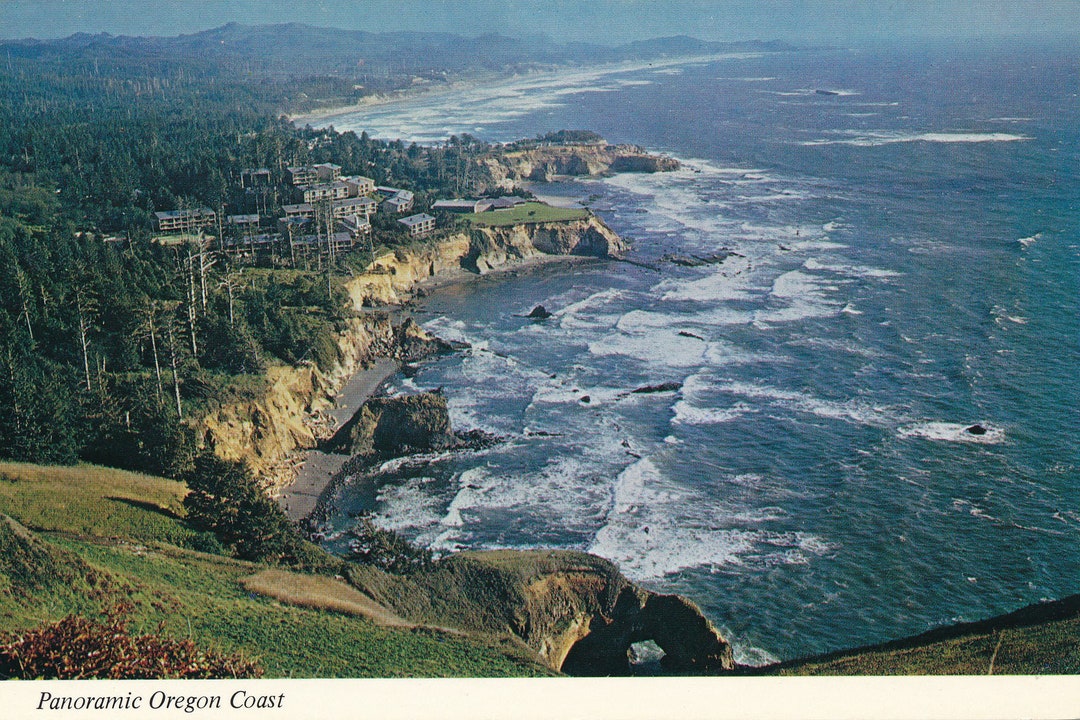 Oregon: Vintage Postcard of Otter Crest on the Famous Oregon Coast ...
