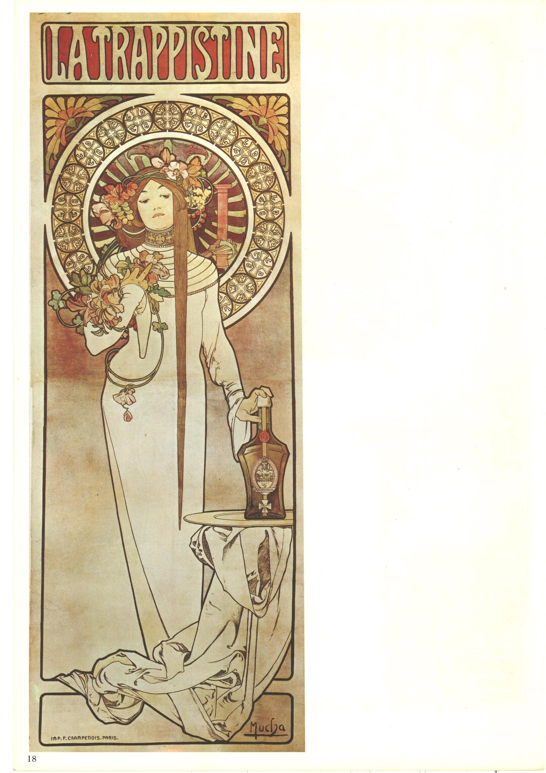 Alphonse Mucha 'la Trappistine' Poster: Antique Art Nouveau Print - Etsy