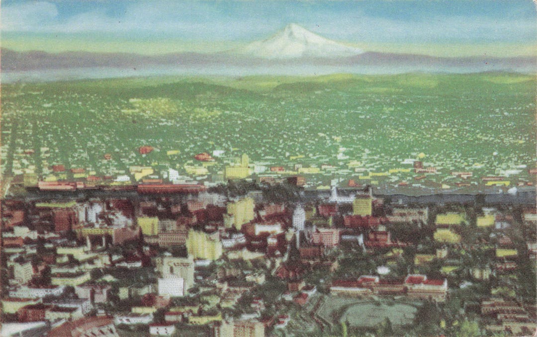 Vintage Oregon Postcards Collection – Waterfalls, Portland Views ...