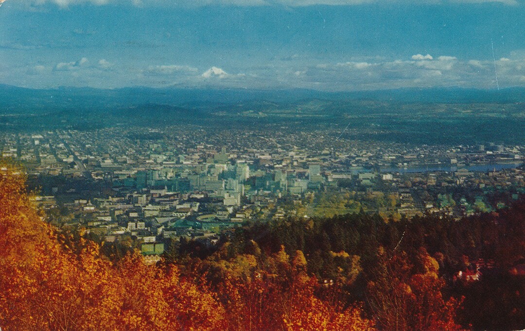 Oregon: Vintage Postcard of Portland's Queen of the Cascades - Mount ...