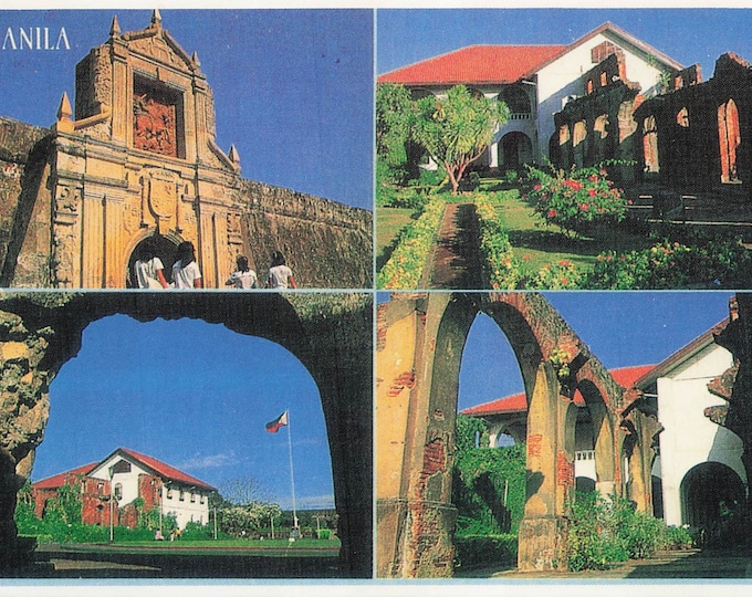World: Vintage Manila Postcard Fort Santiago, Intramuros the Walled ...