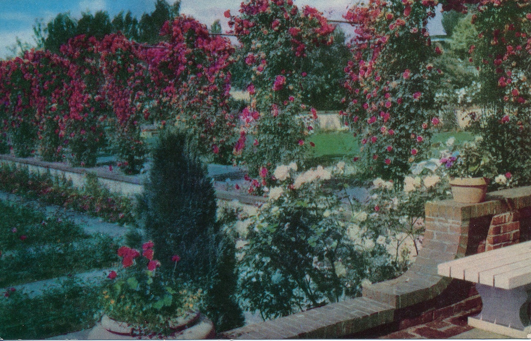 Oregon: Vintage Postcard of the Lambert Gardens in Southeast Portland ...