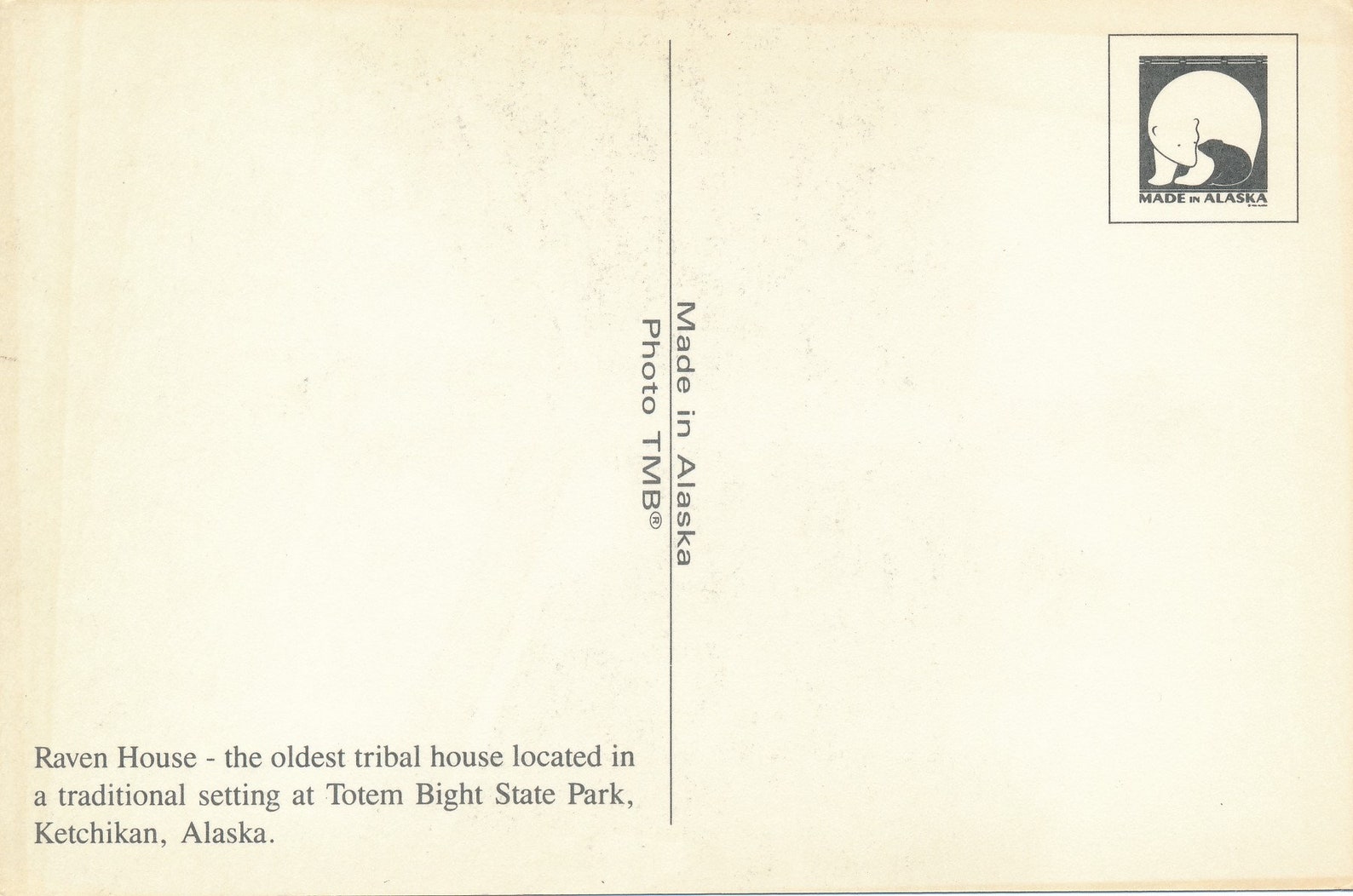 Alaska: Vintage Postcard of the Chief Raven House Located in Bright ...