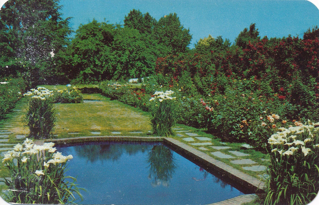 Oregon: Vintage Postcard of Lambert Gardens in Southeast Portland ...