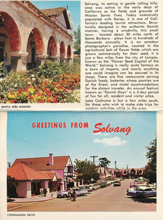 Postcards California This Solvang California Booklet is Circa 1976 ...