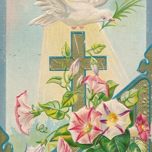 Easter: "1900 Eastertide Greetings" - Vintage Embossed Floral Postcard ...
