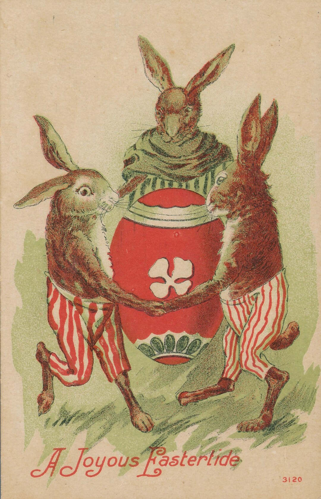 Easter: Antique Early 1900's Easter Postcard. Jauntilly Dressed Easter ...