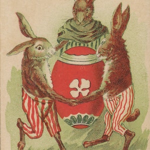 Easter: Antique Early 1900's Easter Postcard. Jauntilly Dressed Easter ...