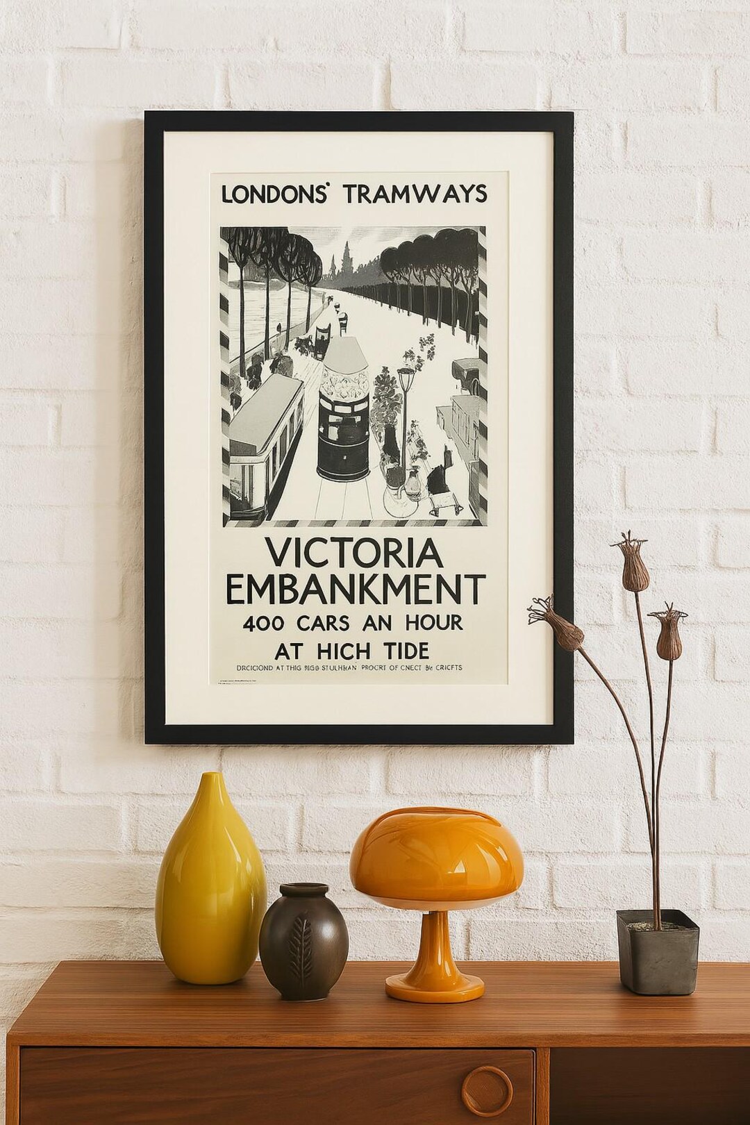 Posters: Vintage London Tramways Poster – "victoria Embankment" by ...