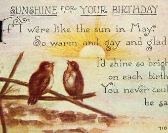 Happy Early Birthday Card - Etsy