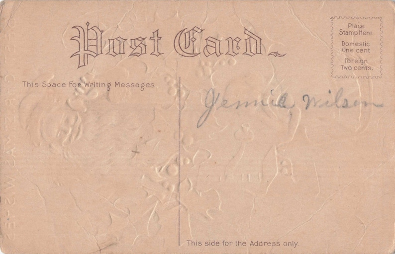 Christmas: Antique "best Christmas Wishes" Postcard - Santa Talking on ...
