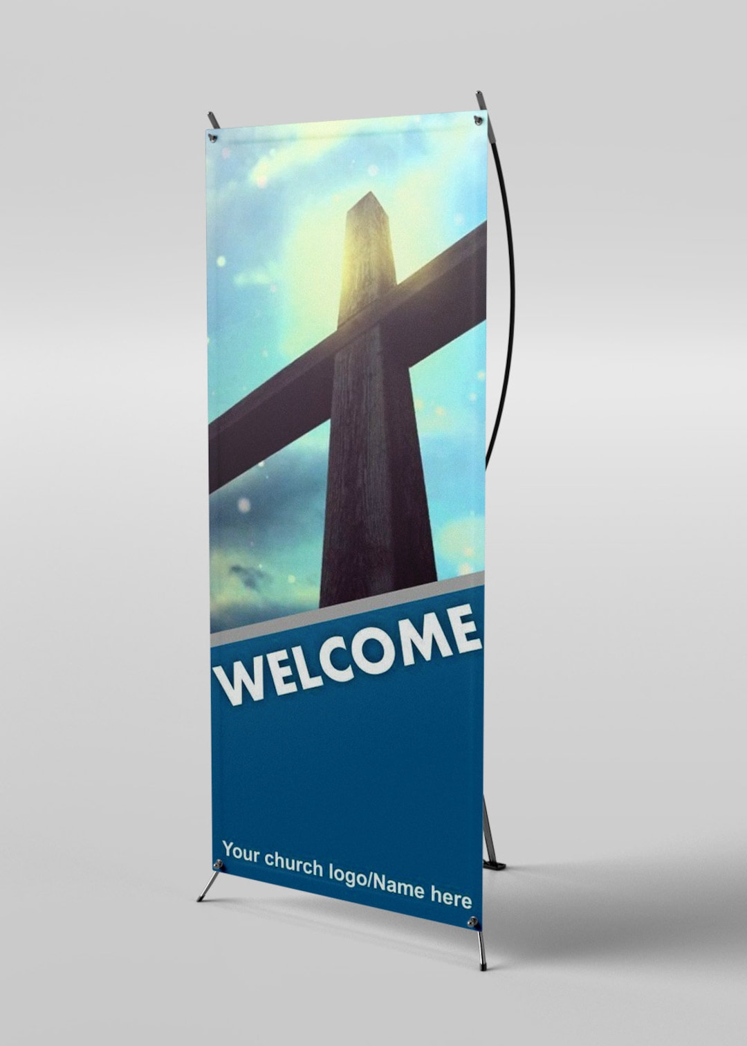 Church Welcome Banners With X Stand - Etsy