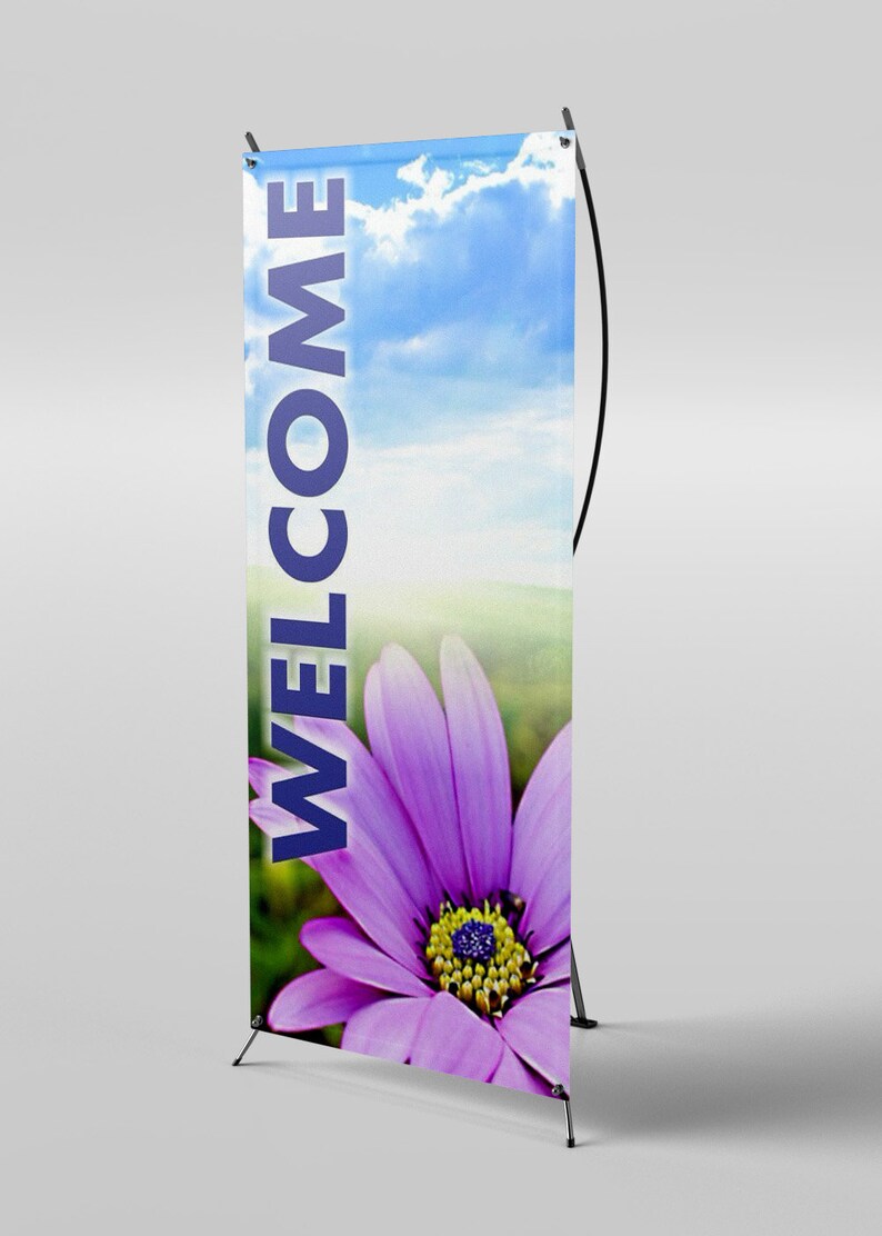 Church Welcome Banners With X Stand - Etsy