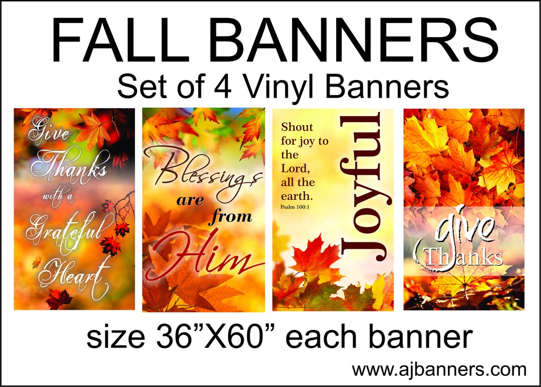 Church/ Sanctuary Banners -fall Banners 36"x60" - Etsy