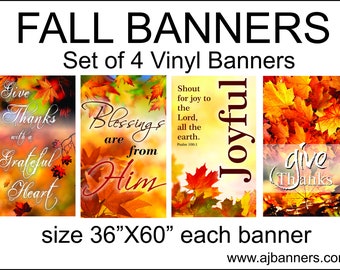 Fall Church Banners | Etsy