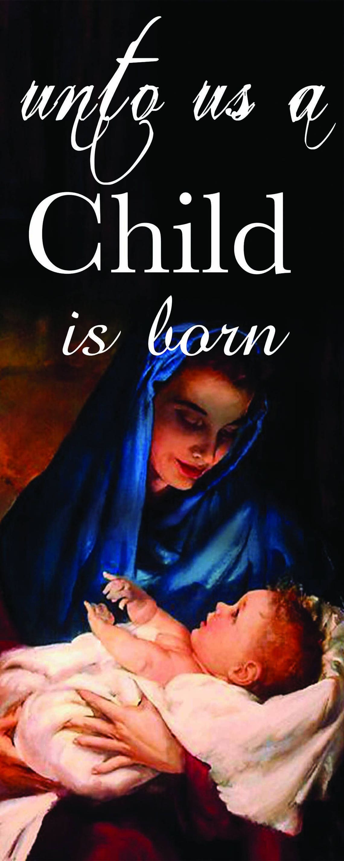 Religious Christmas Banner: Church Vinyl Decor (24x60 Inches) - Etsy