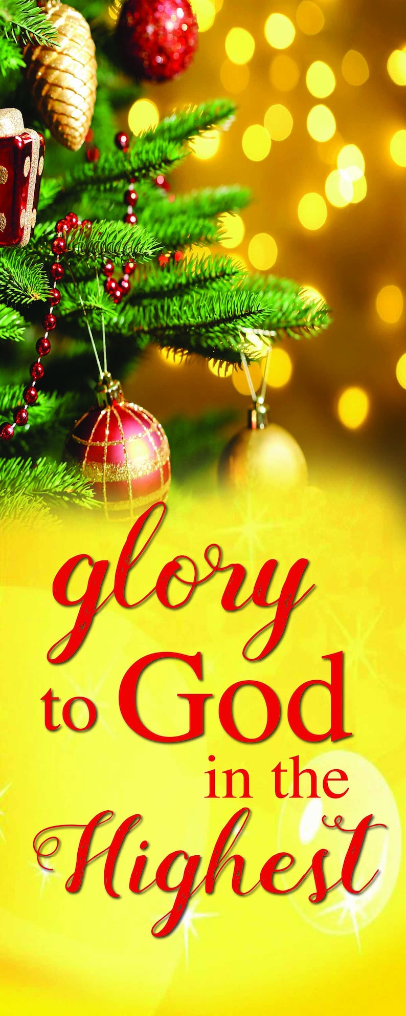 Religious Christmas Banner: Church Vinyl Decor (24x60 Inches) - Etsy
