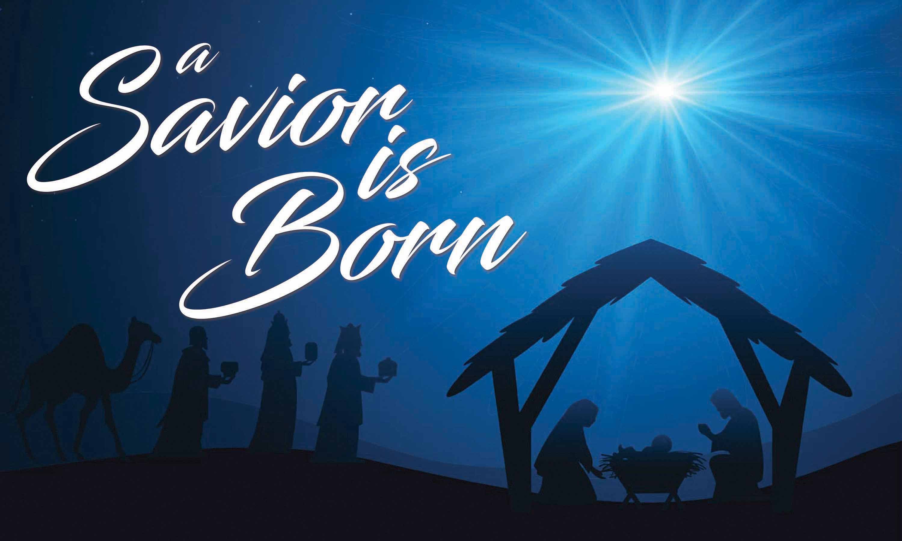 A Savior is Born Outdoor Indoor Banner Vinyl Banner Full - Etsy
