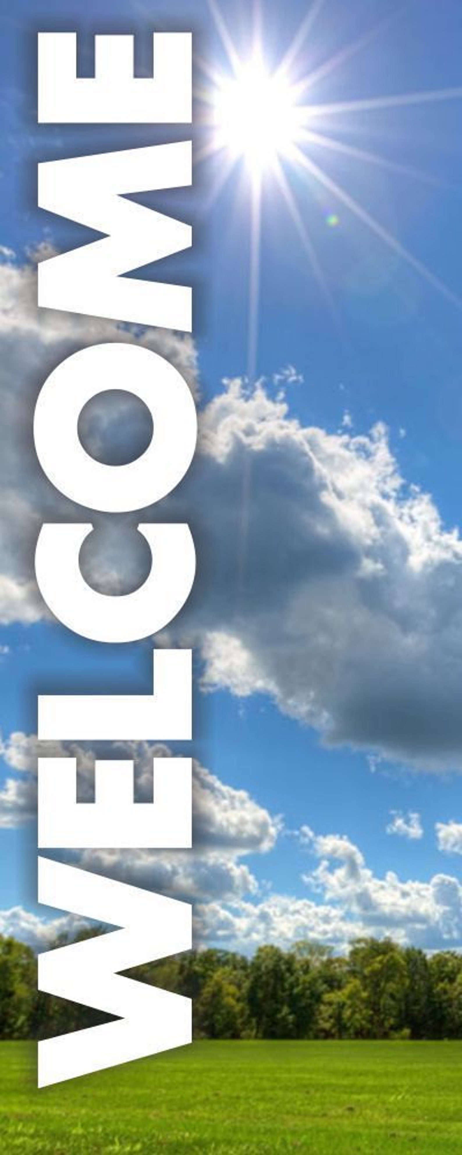 Church Welcome Banners with X Stand | Etsy