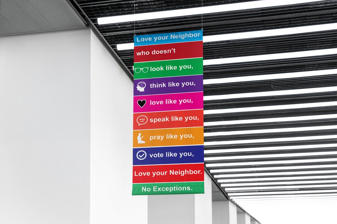 Love Your Neighbor Banner - Etsy