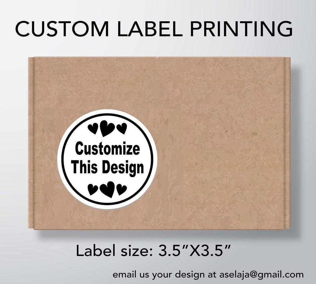 Custom Printed Circle Labels, Custom Stickers, 3.5 Inches Circle, Big ...