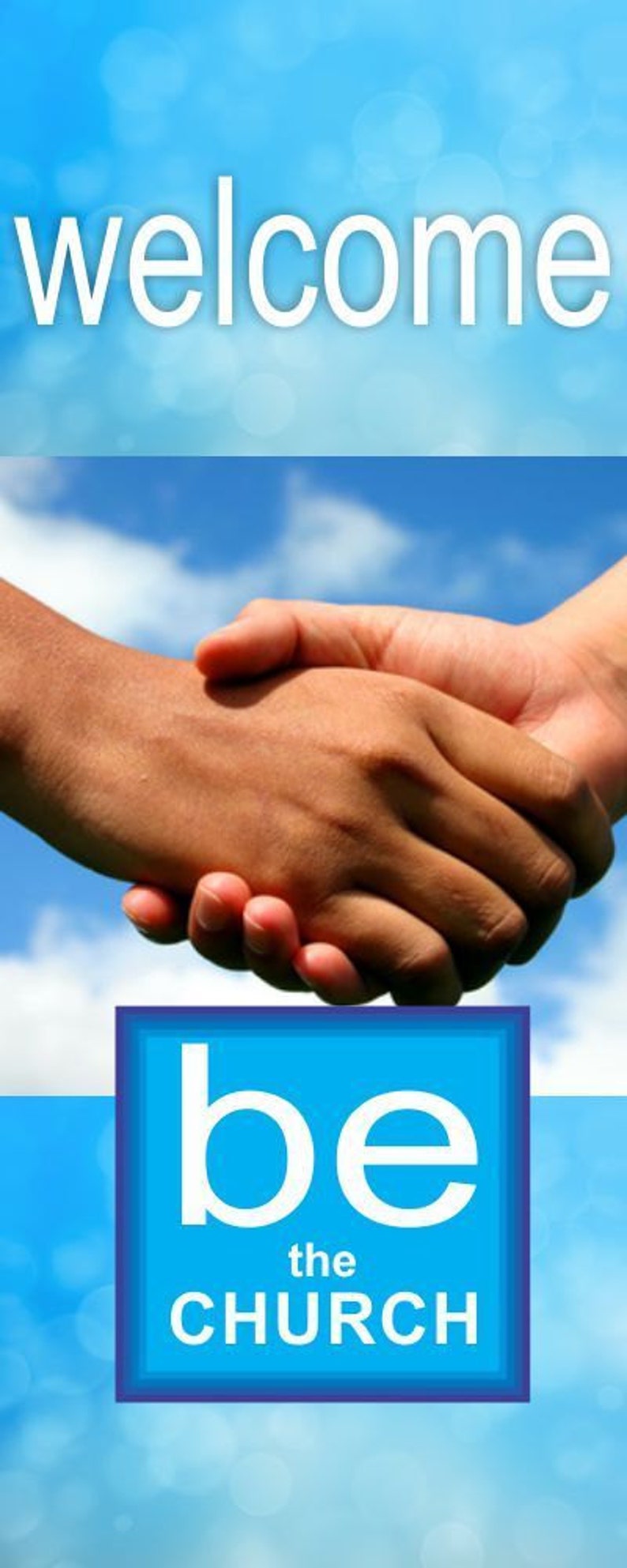 Church Welcome Banners with X Stand | Etsy