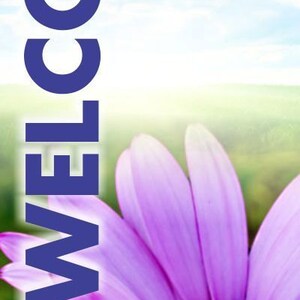 Church Welcome Banners With X Stand - Etsy